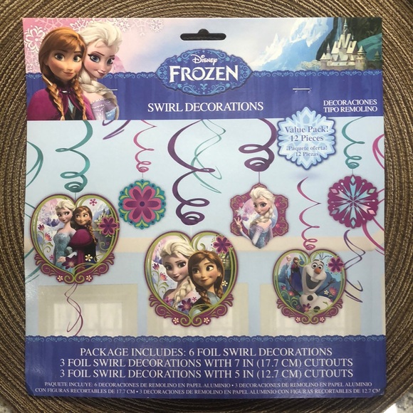 Disney | Party Supplies | Disney Frozen Swirl Decorations | Poshmark